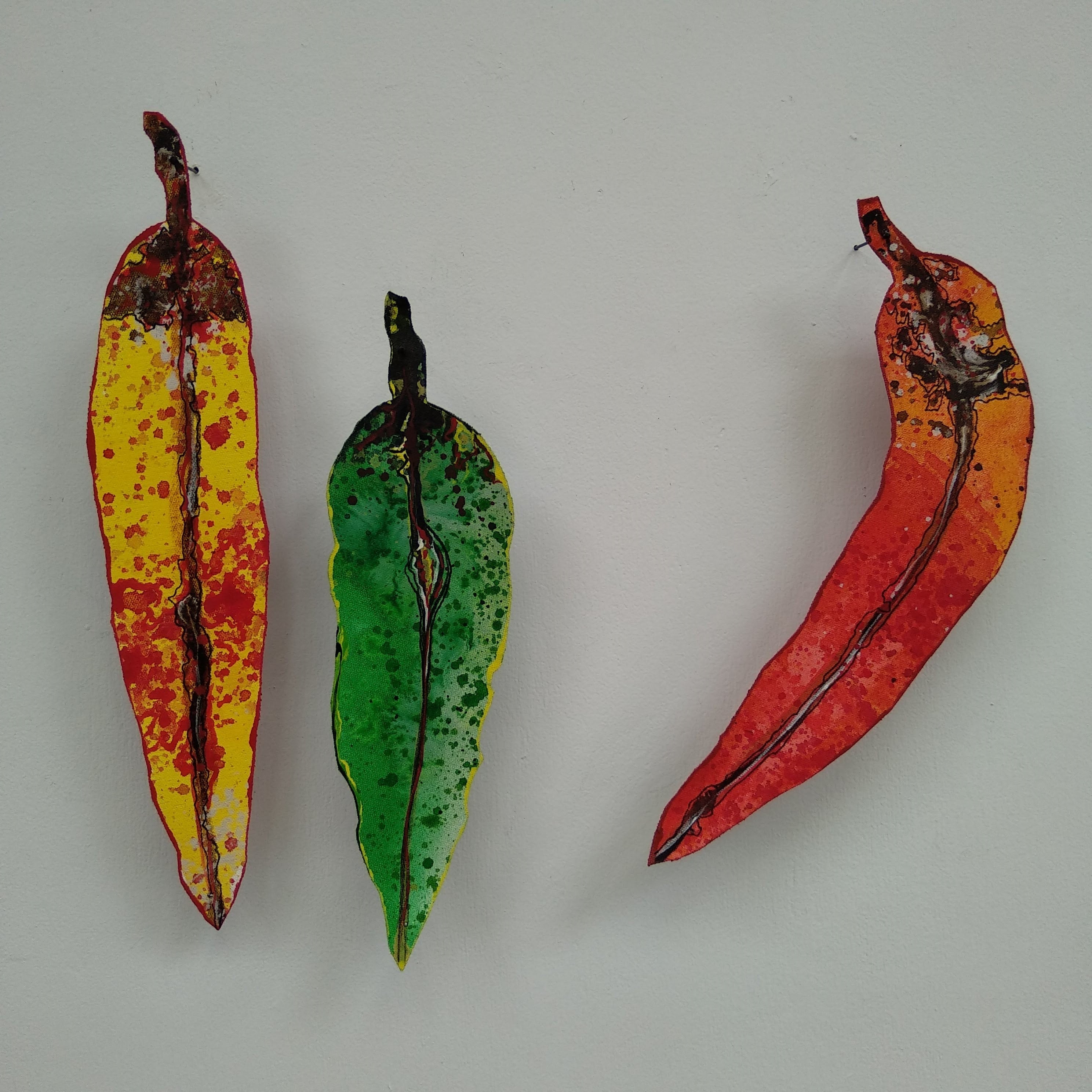 Gum Leaf Triptych - bunny gallery